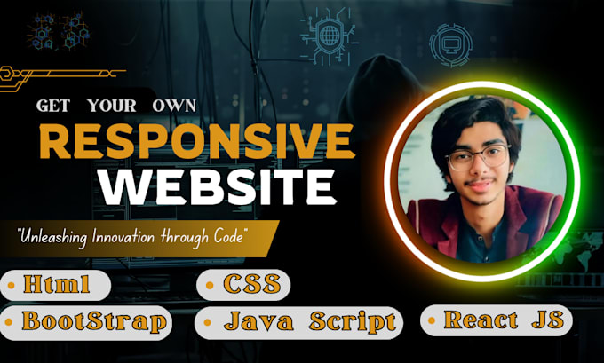 Create Bresponsive Website With Html Css Boot Strap By