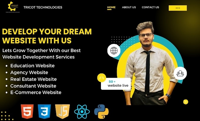 Develop Custom Code Website Using React Js