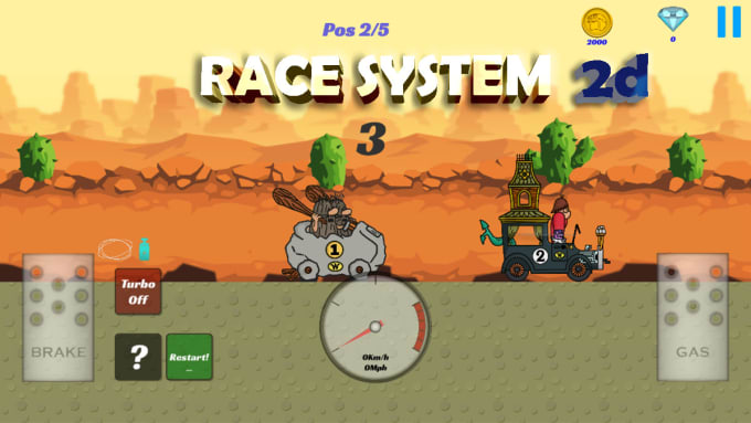 Unity 2d Race Game System And Persistent Data Save System By