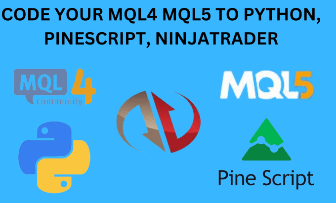 Code Using Mql4 Mql5 Or Python On Mt4 Mt5 Pinescript Ninjatrader 8