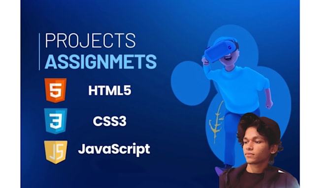 Do Web Development Assignments In Html Css Javascript By Muaz Gill Fiverr