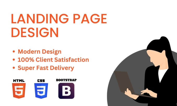 Create Responsive Landing Page Website Using Html Css And Bootstrap