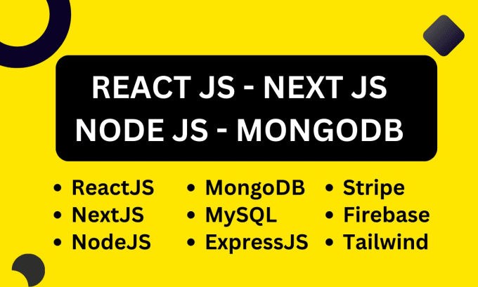 Create Reactjs Next Js Website With Mongodb Mysql Firebase By