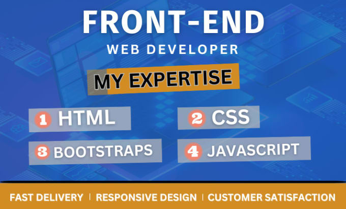 Design Frontend Web Developer Using React Html Css Bootstrap