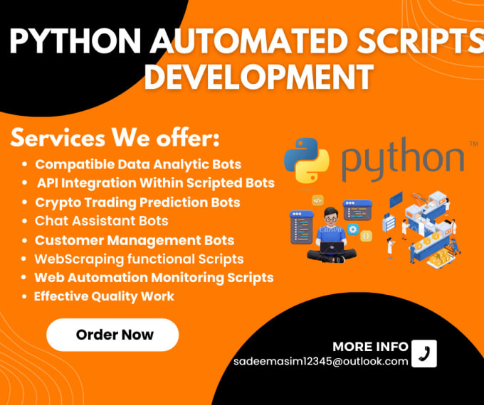 Built Python Based Automated Bots And Customizable Functional Scripts