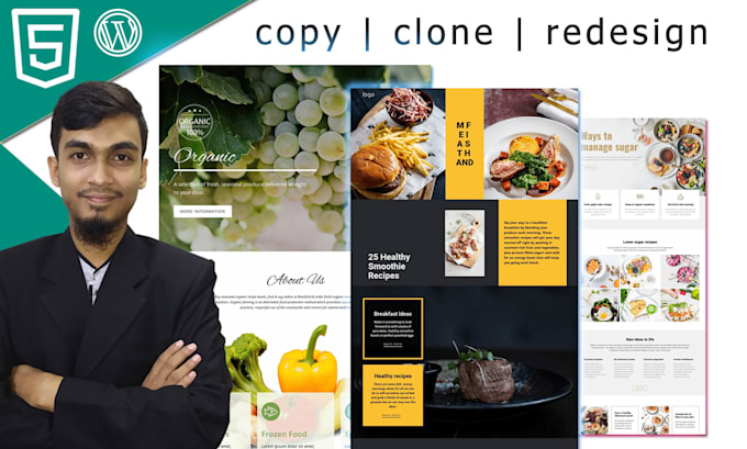 Copy Clone Or Redesign Websites By Developerafsin Fiverr