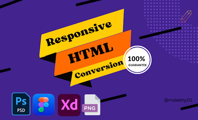 Convert Psd Figma Ai Xd And Png To Html Responsive Website By