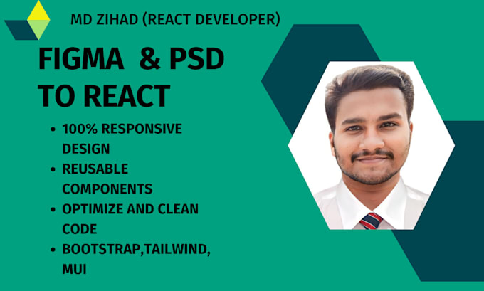 Convert Figma To React Psd To React With React Bootstrap Website By