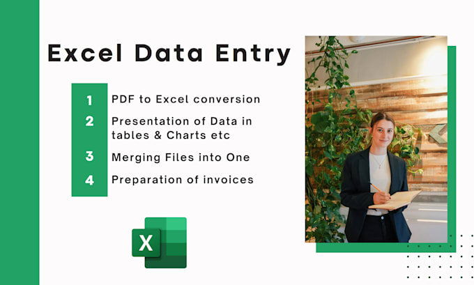 Do Excel Data Entry Pdf Conversion Presentation Merging And Data