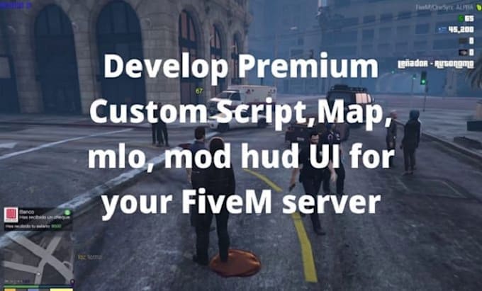 Make An Excellent Fivem Server Fix Your Bugs Or Create Custom Script