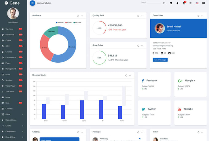 Do Web Based Software Developer Mlm Lms Crm Erp Desktop App Web