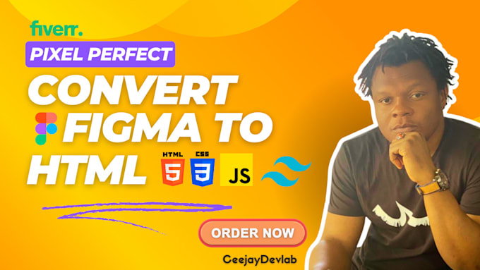 Convert Your Figma Psd Into Html Css Javascript By Benedict Ceejay Fiverr