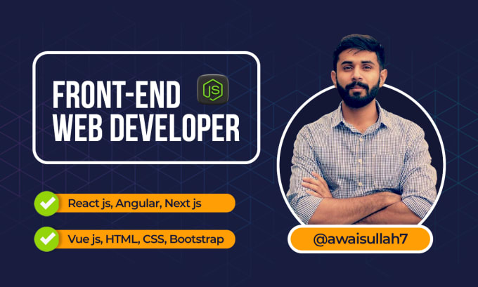 Be Your Front End Web Developer Using Html Css Javascript React Js