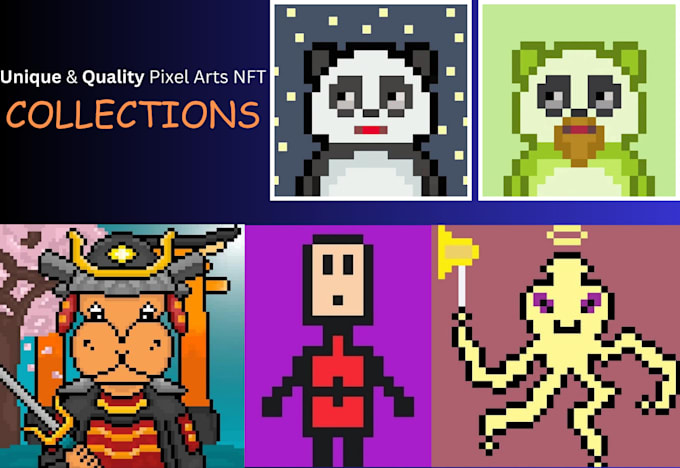 Create Unique Nft Pixel Arts Nft Collection Nft Design 10k Generator