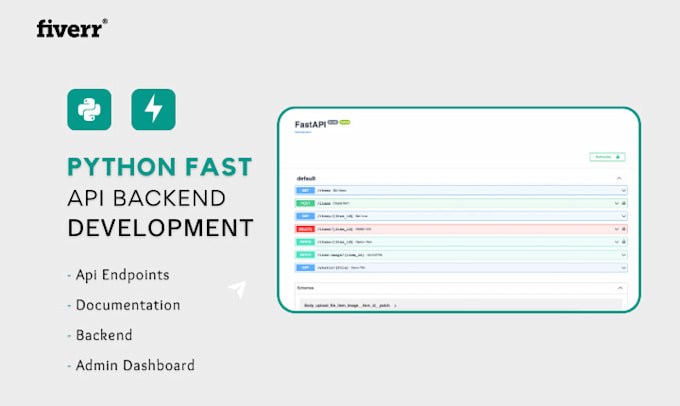 Develop Python Fast Api Backend And Admin Dashboard By Vanyastein Fiverr