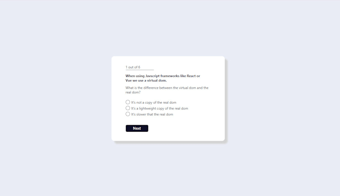 Build A Multiple Choice Questionnaire Using React By Rafmando Fiverr