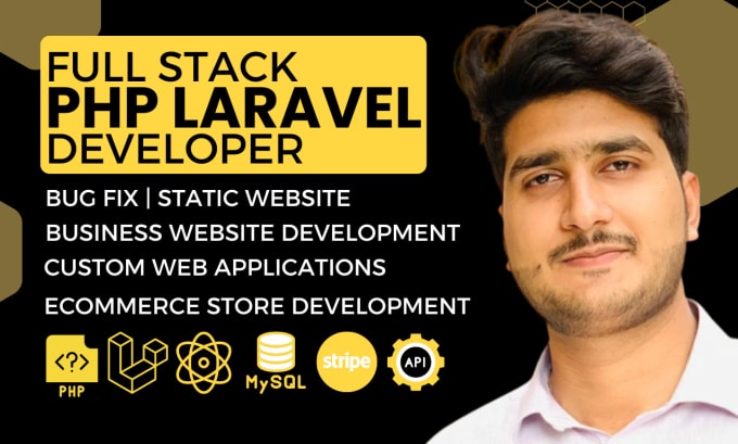 Be Your Full Stack Developer In Php Laravel React Js And Vue Js By