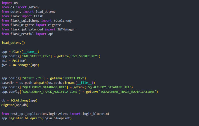Backend For Web App Using Python And Flask Also Experiance In Restapi