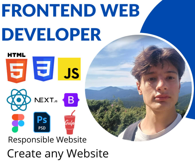 Be Your Front End Web Developer Html Css React Vuejs Nextjs By Busich