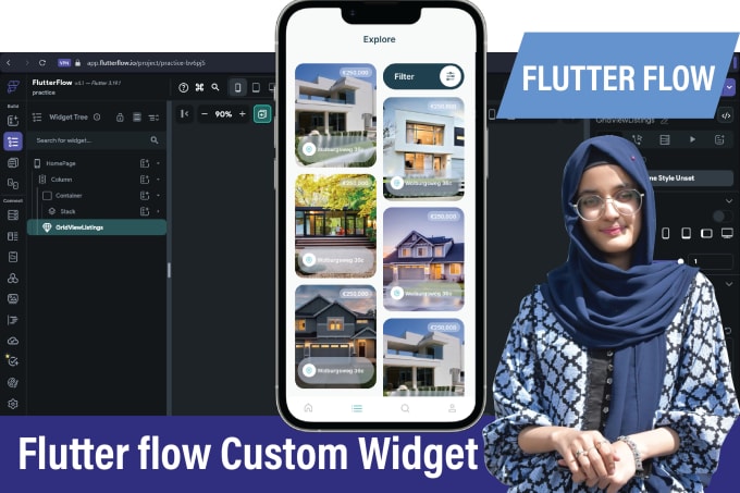 Create And Integrate Flutterflow Custom Widget And Animation