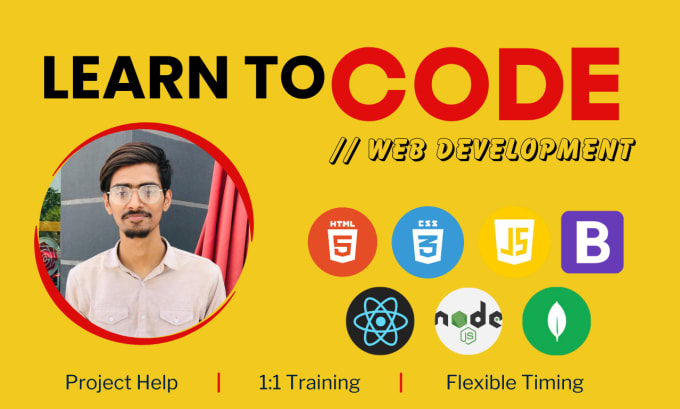 Teach You Html Css Javascript React Or Web Development By