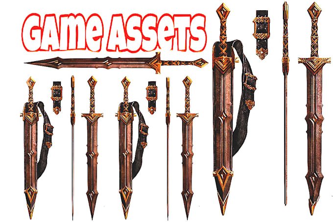Create 3d Game Assets Weapons And Props For Unreal And Unity By Lucky
