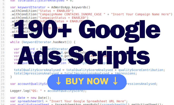 Give You Over 190 Useful Scripts For Google Ads By Hintgiver Fiverr