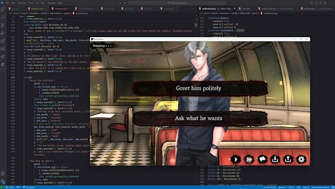 Make Your Visual Novel In Renpy By Blythe Ag Fiverr