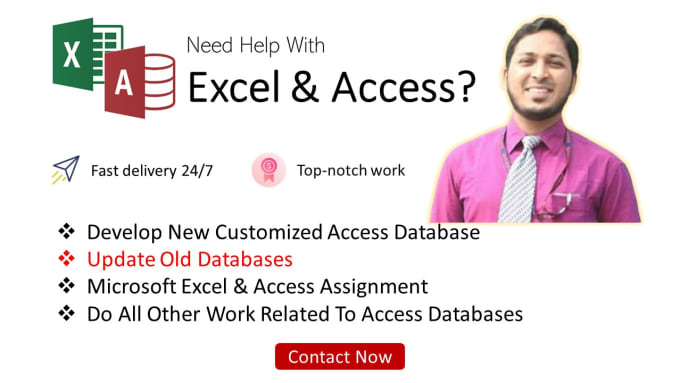 Design Database By Excel Vba Macros Ms Access Mysql Query