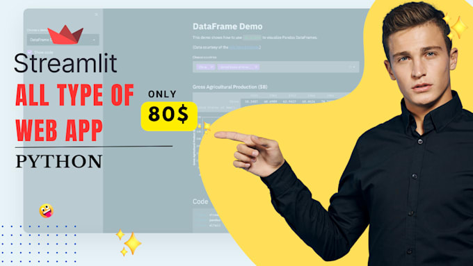 Create Web Apps With Streamlit In Python By Haseeb 9323 Fiverr