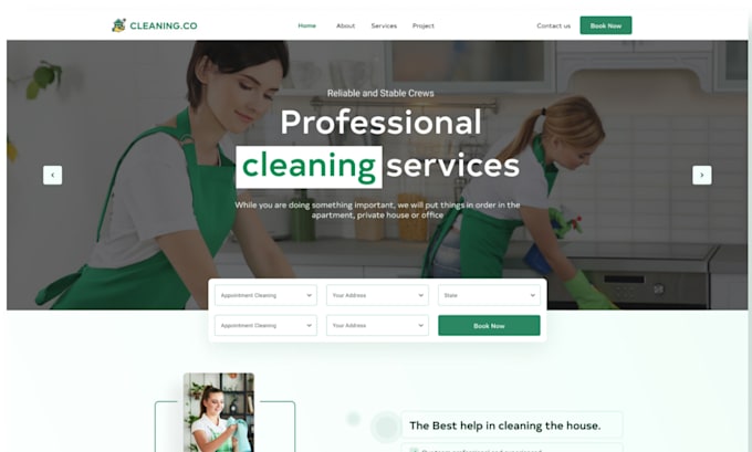 Build Cleaning Service Website Commercial Cleaning Website With