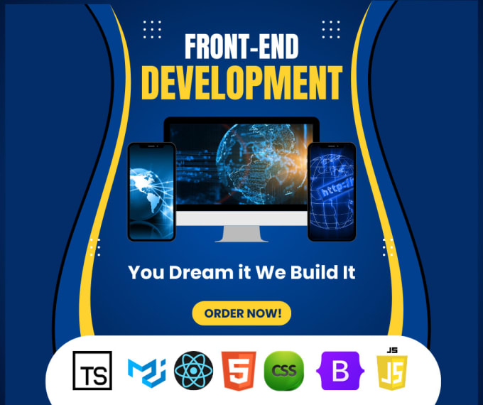 Be Front End Developer Design Website Using React Html Css