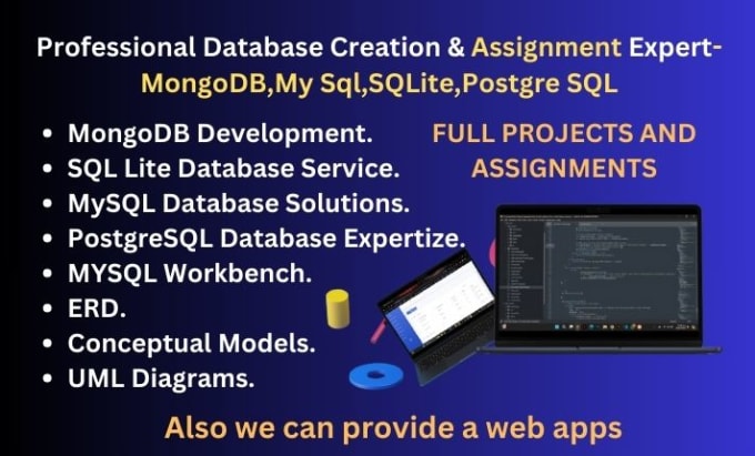 Do Database Design Mysql Sql Queries Erd Python And Java Projects