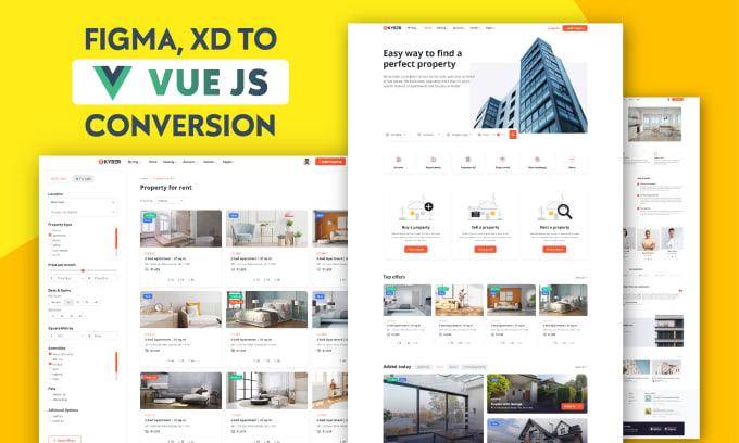 Convert Figma To Vue Js And Tailwindcss Website By Shuvo110224 Fiverr