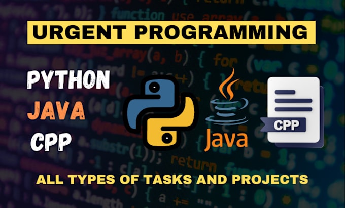 Do Your Urgent Coding Data Structure Tasks In Python Java And Cpp