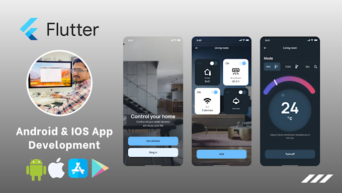 Flutter Developer Android Ios Mobile App Development By Emazeem Fiverr