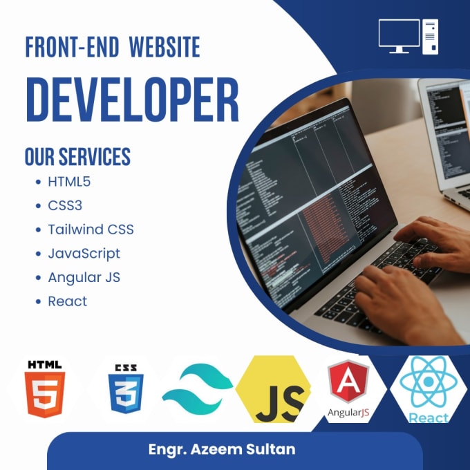 Design Responsive Front End Web By Using Html Css Js React By