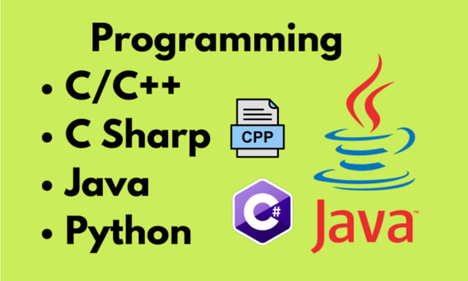Help You In C Cpp C Sharp C Plus Plus Java And Python Programming
