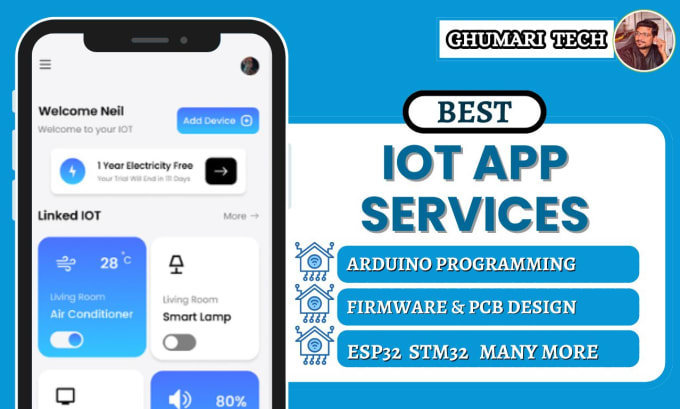 Develop Custom Iot App Arduino Esp32 Stm32 Rpi Ble Wifi Mqtt Iot