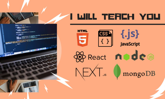Tutor You In Html Css Javascript React Next Js Mongodb By Coding