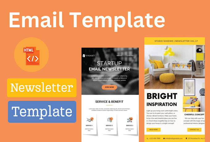 Create Html Coding Email Signature Newsletter And Template By