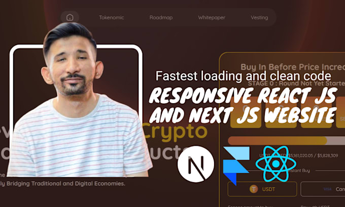 Develop A Modern Website Using React Js And Next Js As A React Js
