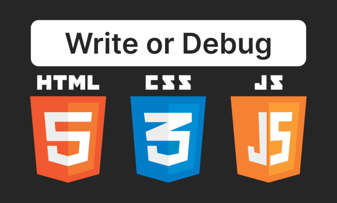 Create Or Debug Any Script In Html Css And Javascript By Santhushd