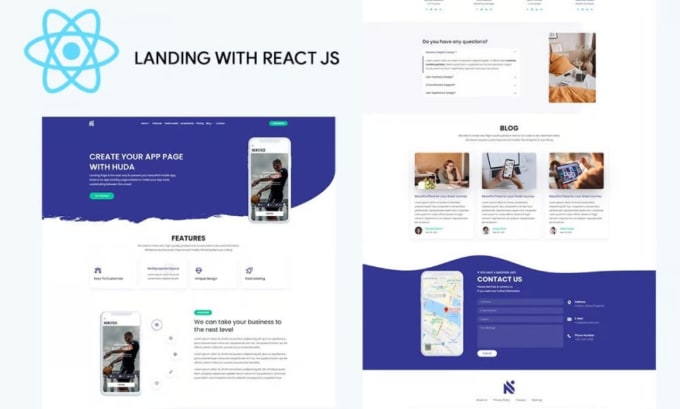 Design Interactive Animated Website Using Html Css Js Reactjs React
