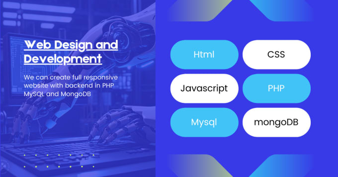 Do Website Development And Web Design In Html Css Js And Backend With