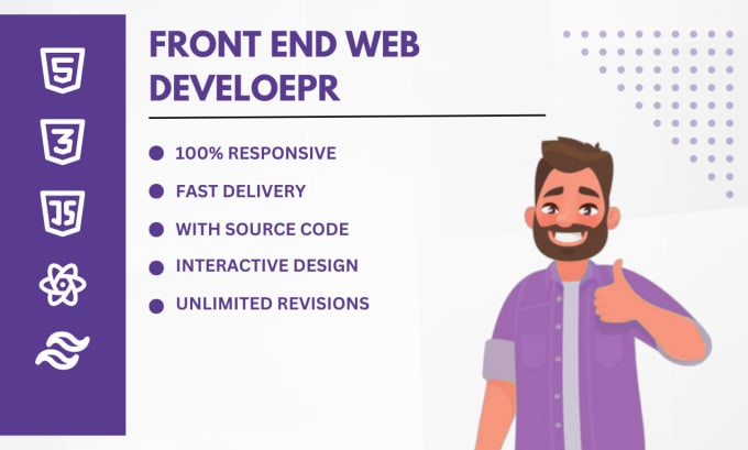 Be Your Front End Web Developer Using Html Css Javascript And React