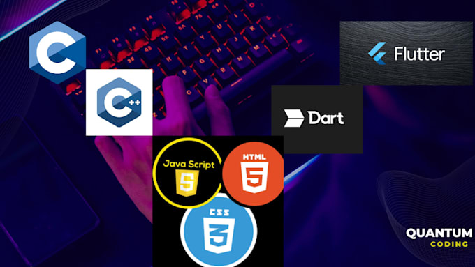 Write Code In C Cpp Dart Flutter Javascript Html Css By Quantum Coding