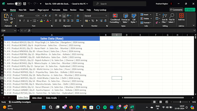 Do Ms Excel Data Cleaning And Fastest Data Entry By Prashant R Fiverr