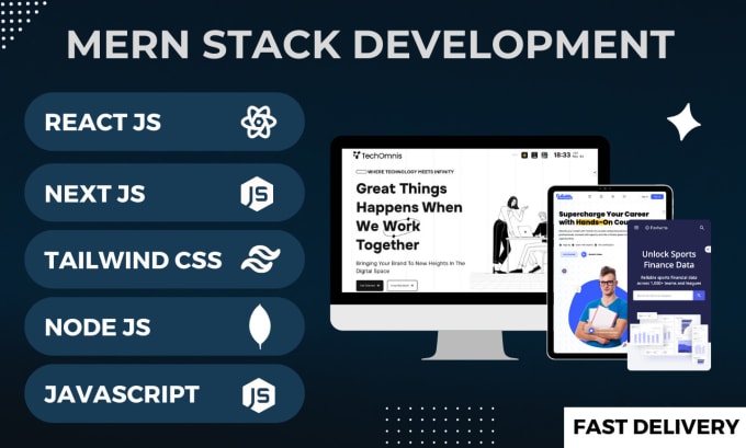 Do Nextjs Reactjs Nodejs Html Css Javascript Tailwind Full Stack Web