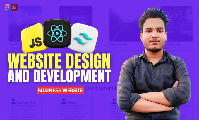 Be Your Full Stack Web Developer Using Html Css Javscript Reactjs